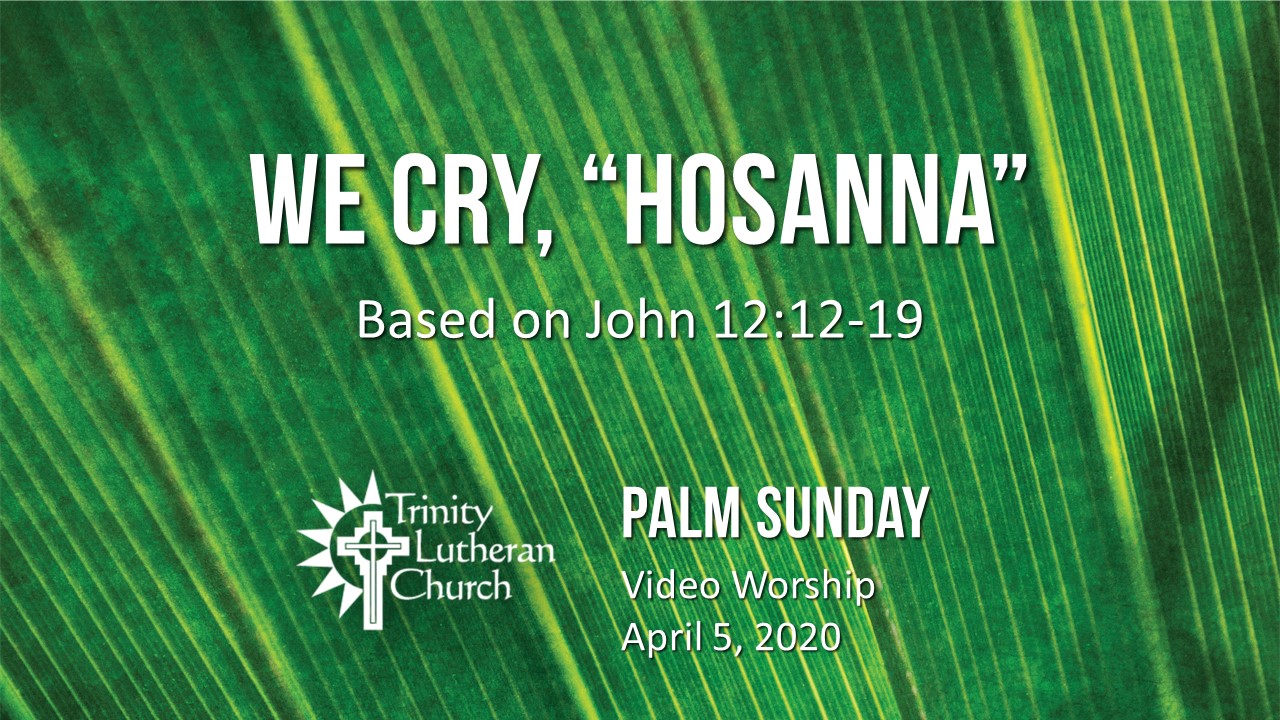Palm Sunday Worship - April 5 | tlcms.org