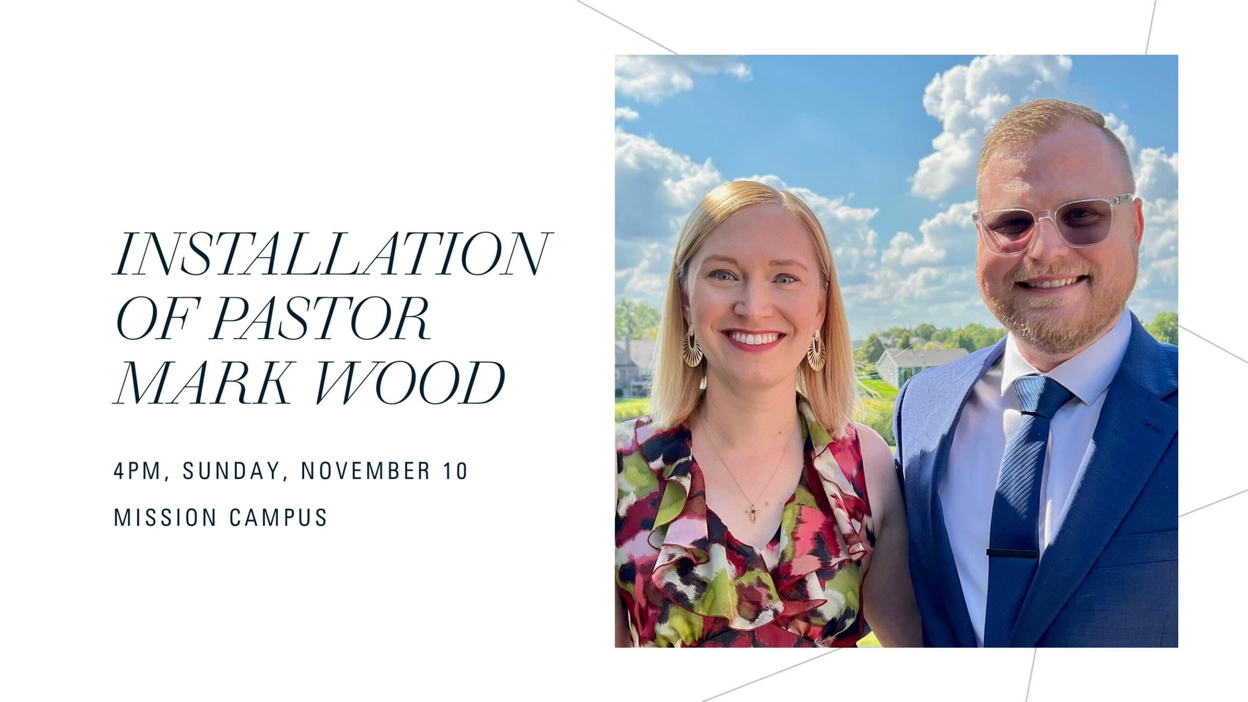 Pastor Mark Wood’s Installation Service and Dinner | tlcms.org