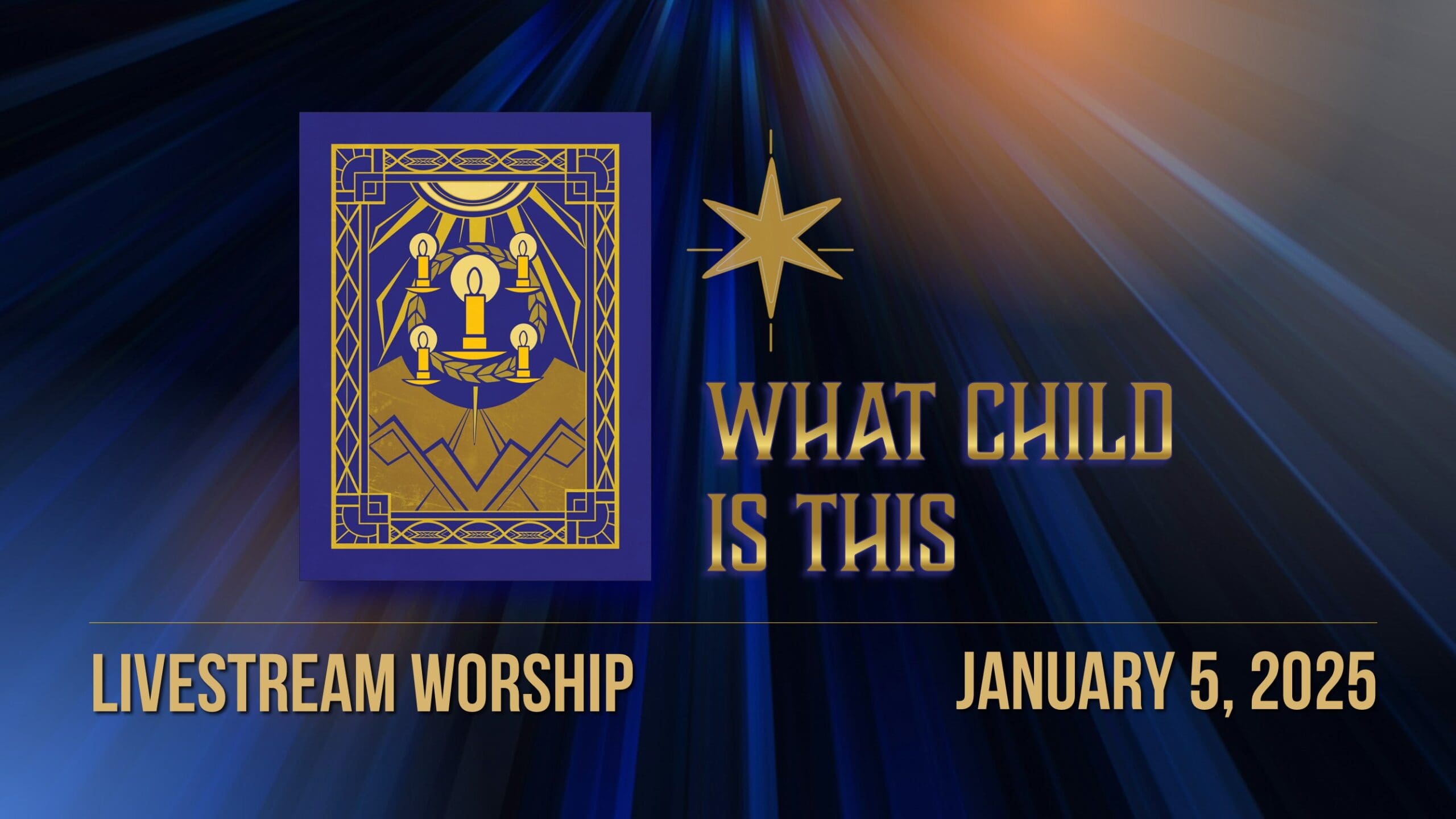 Sunday Worship – January 5 | tlcms.org