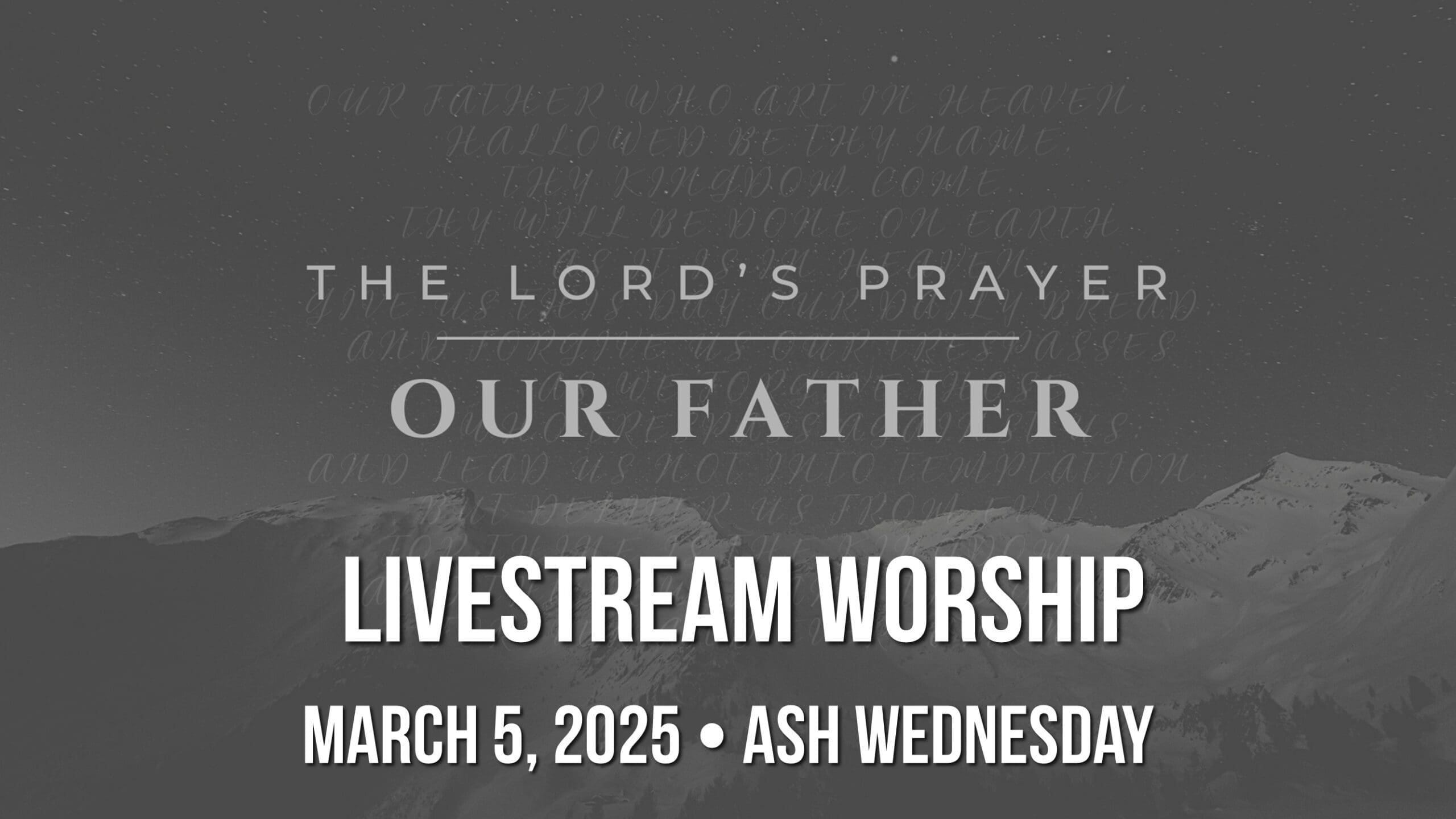 Ash Wednesday Worship – March 5 | tlcms.org