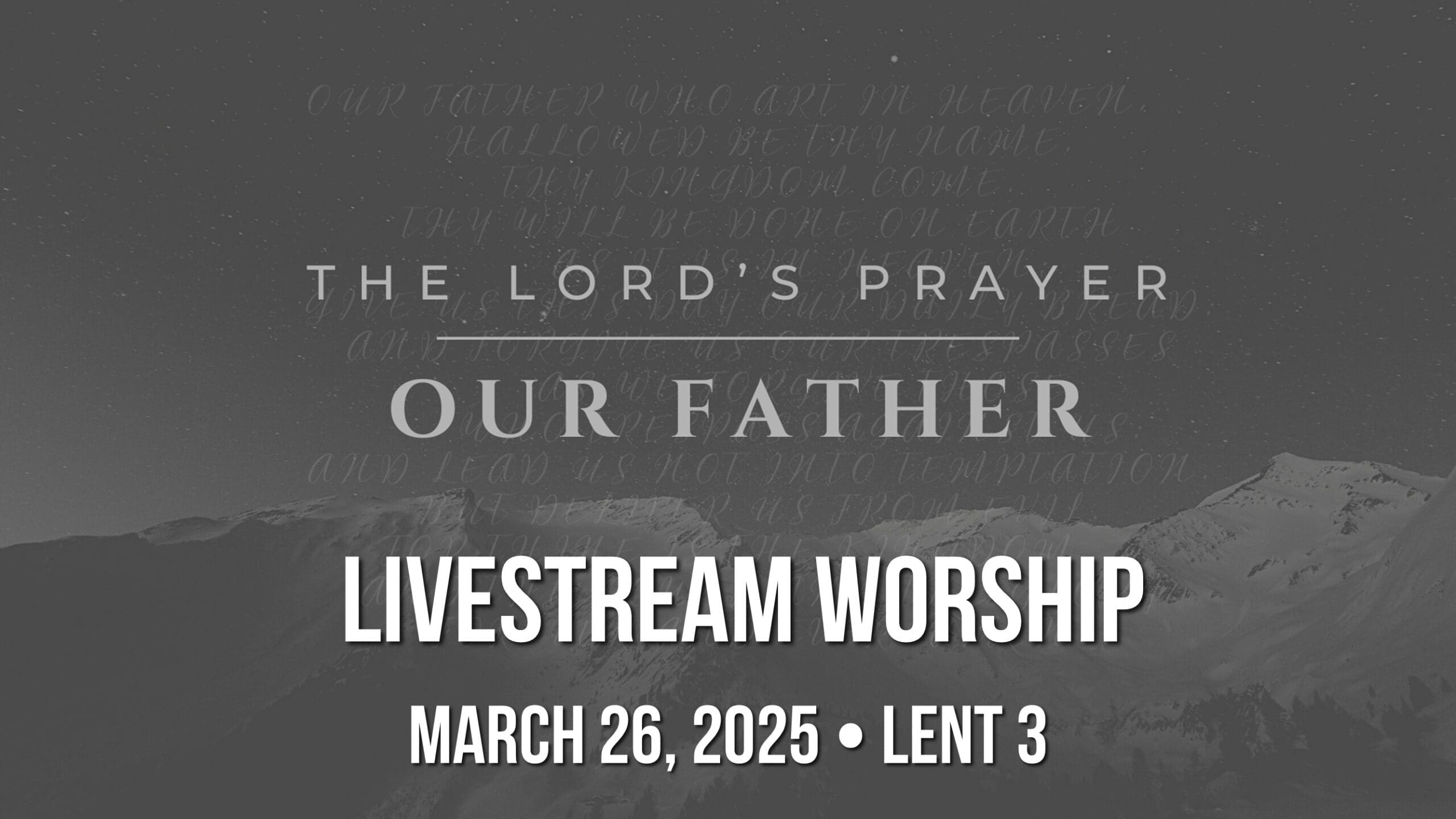 Midweek Lenten Worship – March 26 | tlcms.org