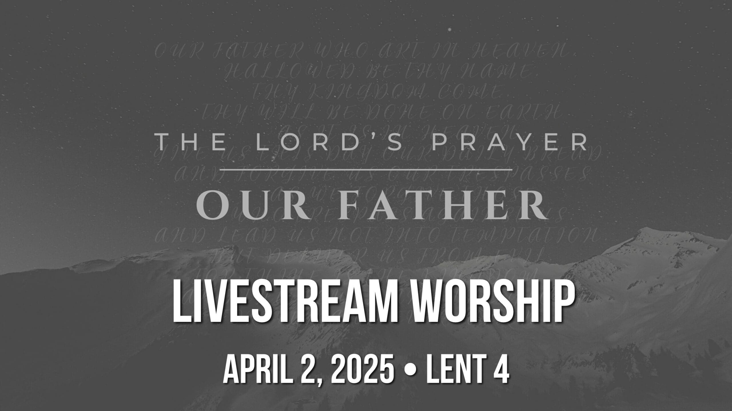 Midweek Lenten Worship – April 2 | tlcms.org