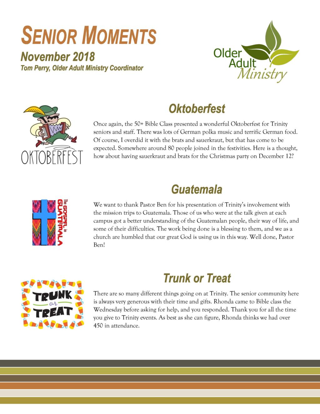 November Senior Moments Newsletter | tlcms.org